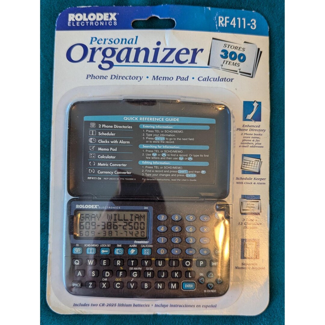 Rolodex Personal Organizer - Etsy