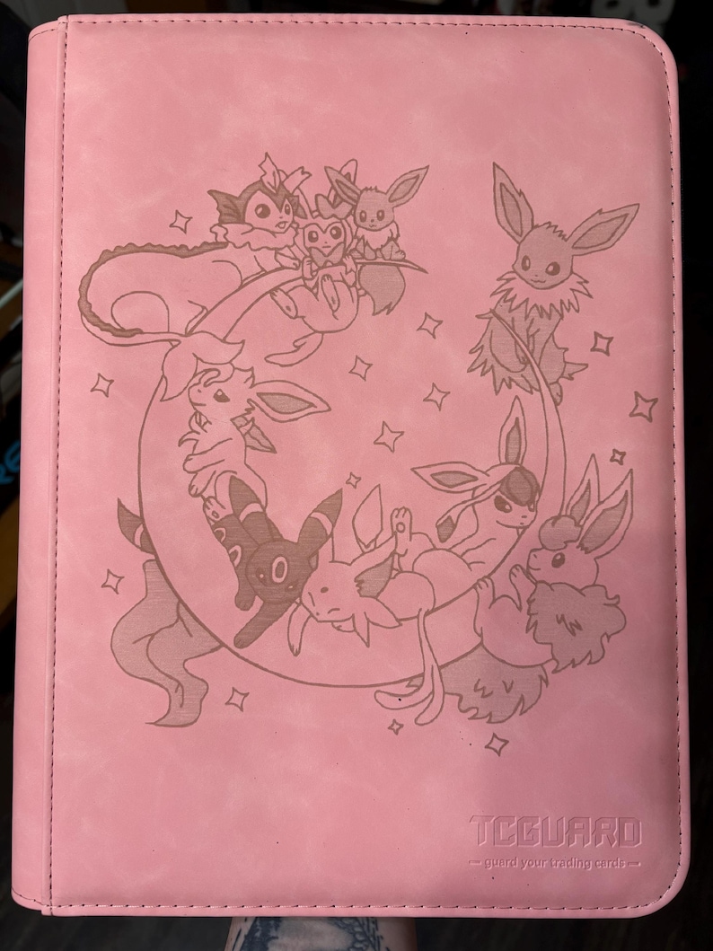 Eeveelution Laser Engraved Pokemon Binder (made to Order) - Etsy