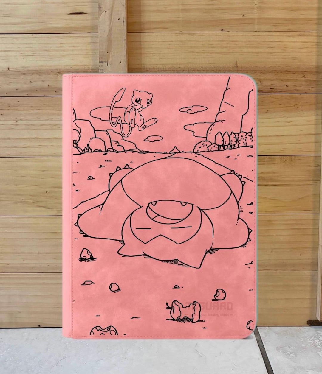Custom Snorlax & Mew Laser Engraved 9 Pocket Pokemon Binder - Etsy