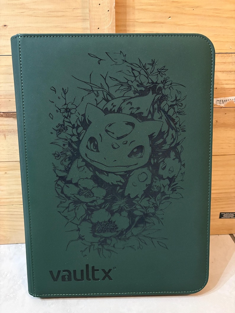 Bulbasaur Pokemon Binder Custom Laser Engraved (made to Order) - Etsy