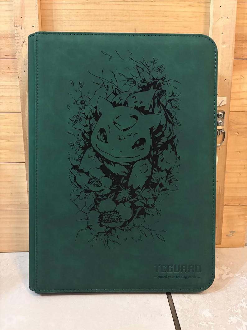 Bulbasaur Pokemon Binder Custom Laser Engraved (made to Order) - Etsy