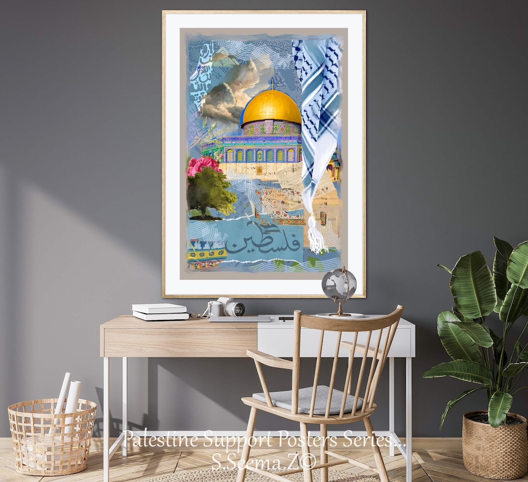 Dome of the Rock Arab Art Al Aqsa Mosque Painting Islamic - Etsy Portugal