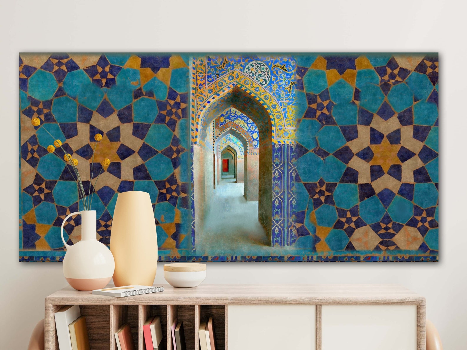 Moroccan Corridor Panorama Boho Décor Holiday Gifts Ideas - Etsy