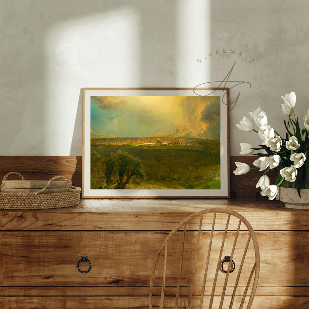 Palestine Landscape Wall Art Print Holy Land Posterinspired Decor ...