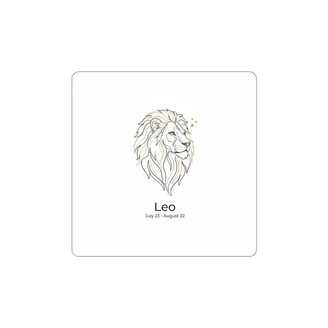 Leo Minimal Line Art Sticker | Constellation Line Art, Minimal Zodiac ...