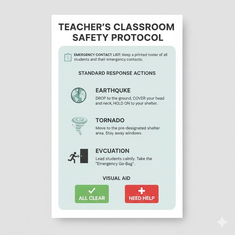 Emergency Preparedness Bundle, School & Home Safety Checklist,natural ...