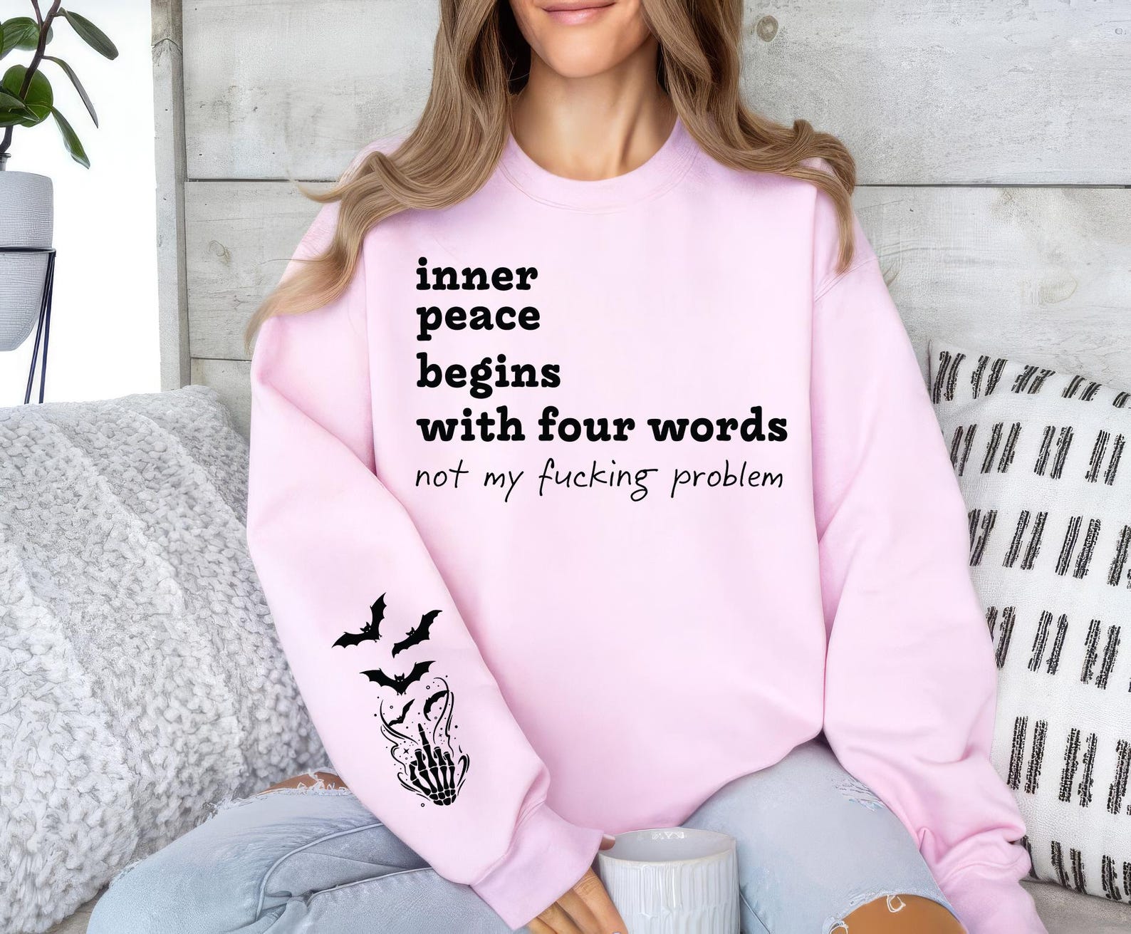 Inner Peace Begins With Four Words SVG | Not My Fcking Problem Svg Png ...