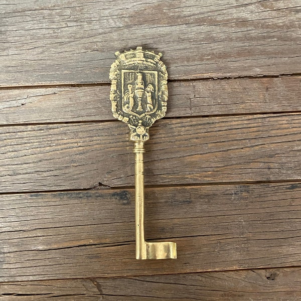 Brass Skeleton Key - Etsy
