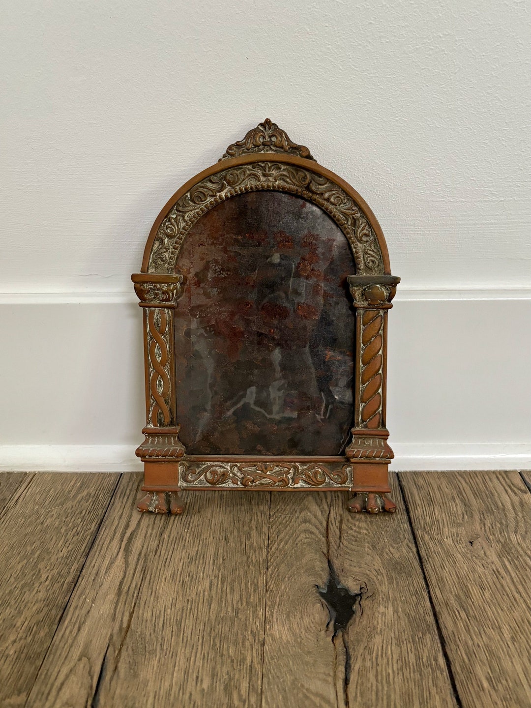 Antique Cast Iron Frame or Architectural Element, Pediment - Etsy