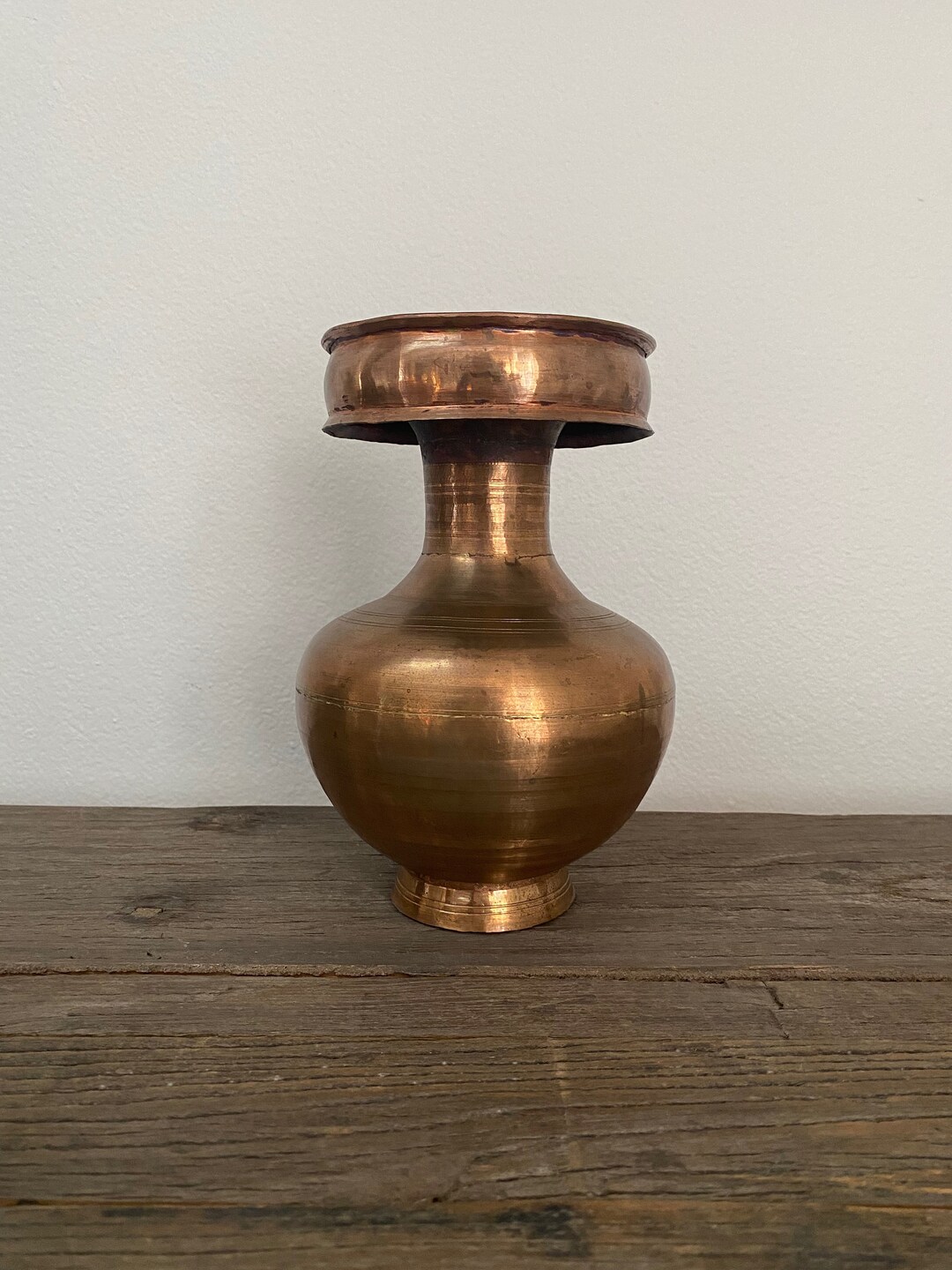Vintage Copper Kalash, Water Vessel, Vase for Pooja and Rituals - Etsy