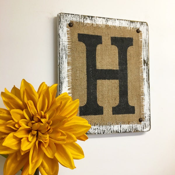 Burlap Letters - Etsy