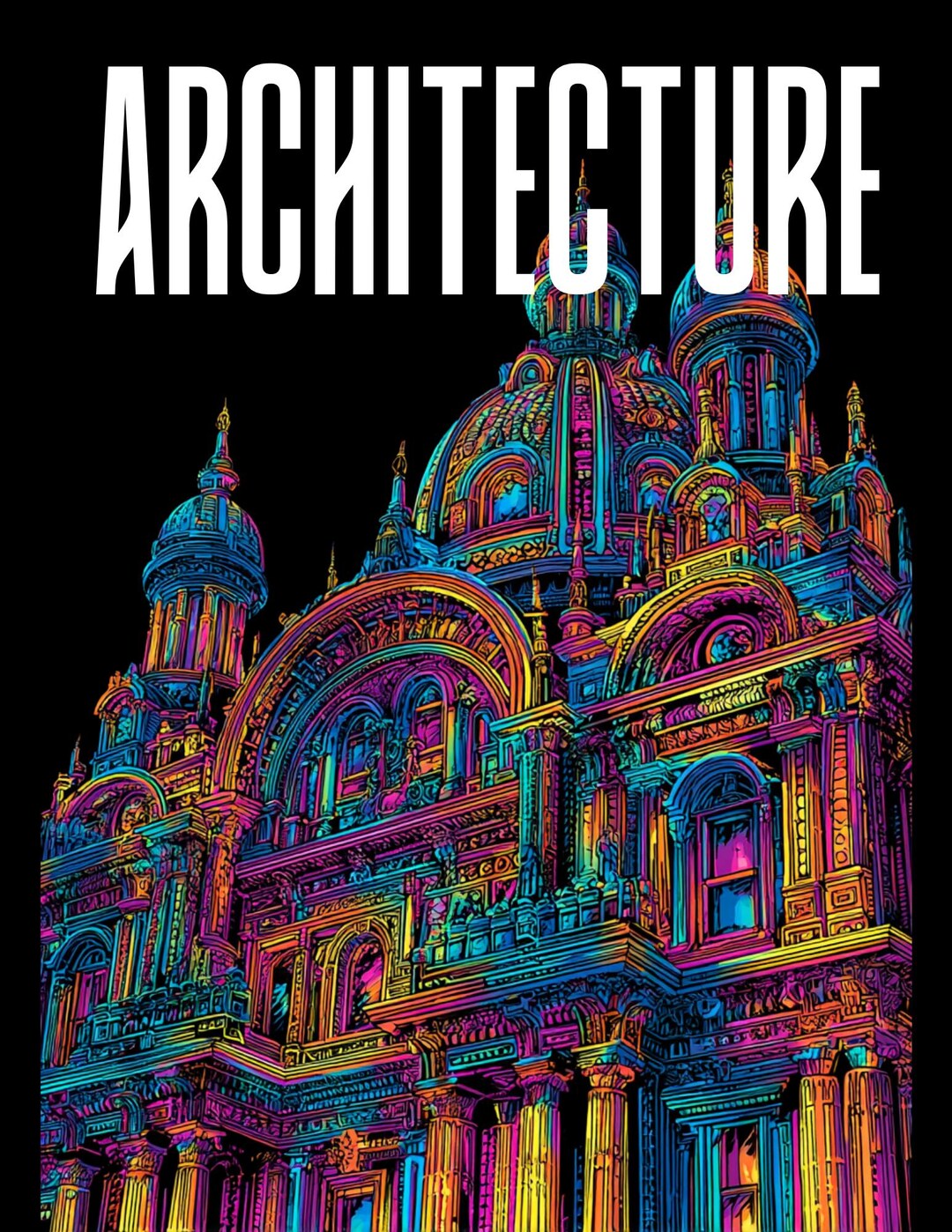 Architecture Adult Coloring Book | Architectural Coloring Pages | City ...