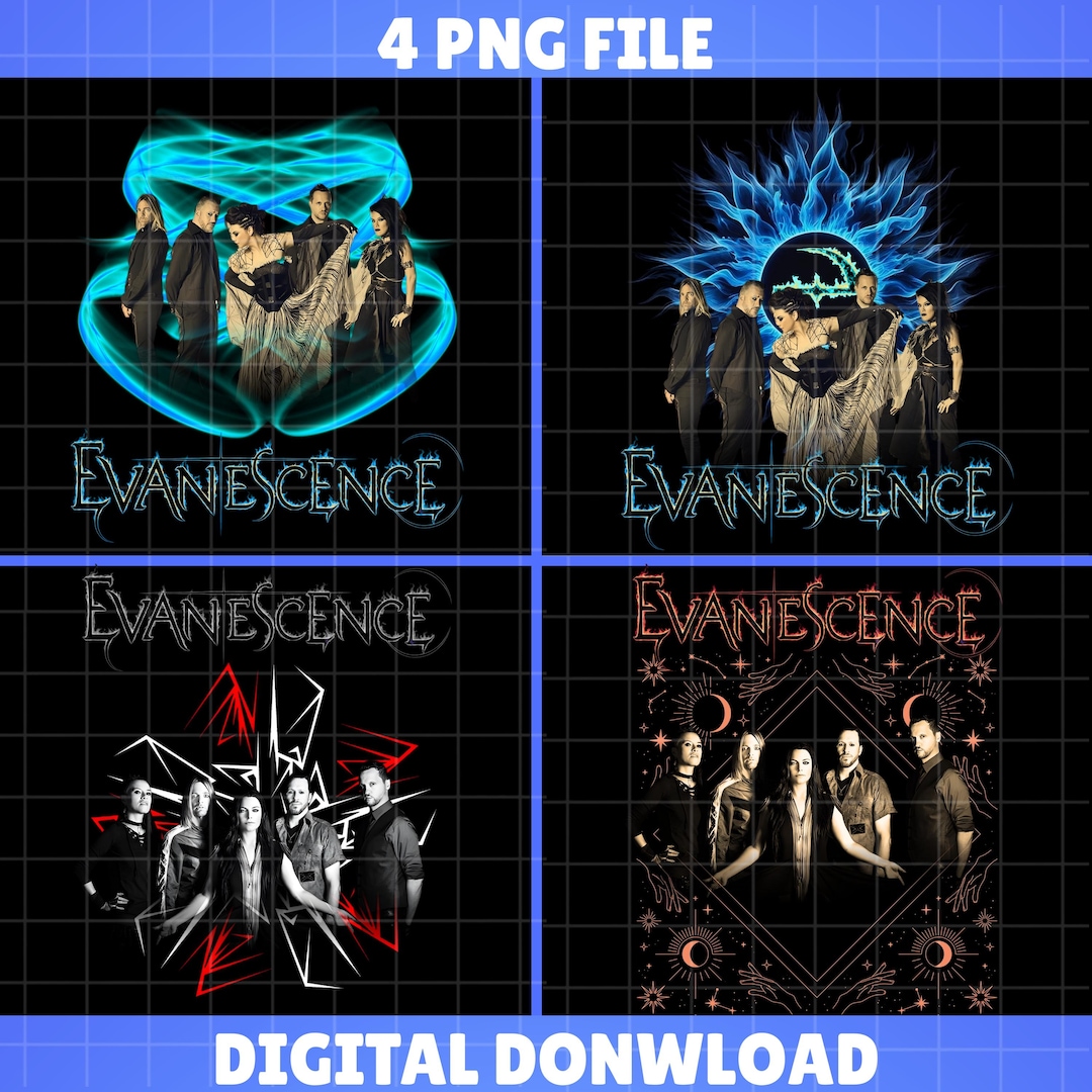 Evanescence Tour 2026 , Concert PNG T-shirt PNG Design Bundle (digital ...