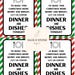 Christmas Dinner & Dishes Gift Tag | Holiday Host Gift | Printable ...