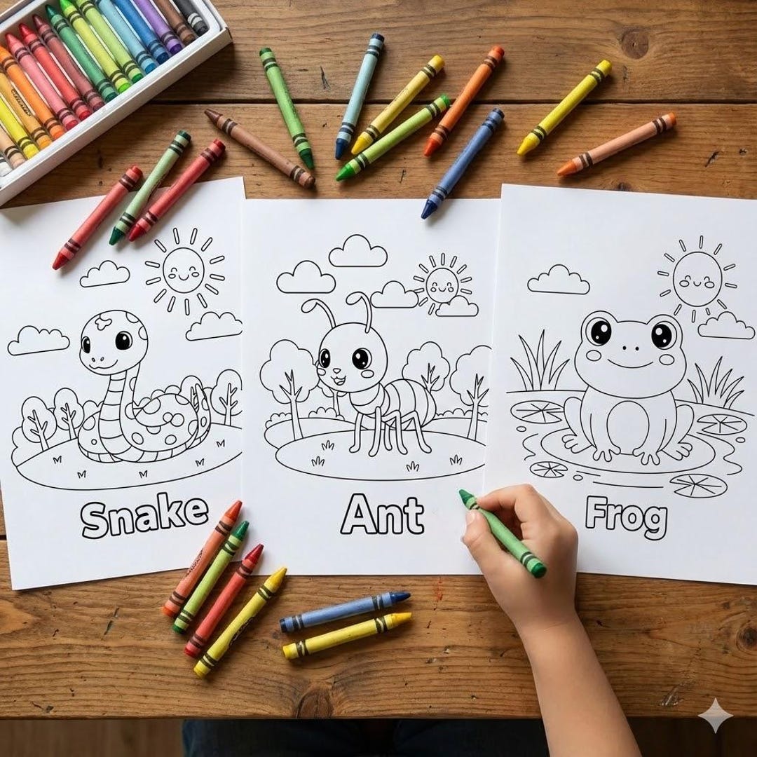 Animal Alphabet Adventure: the Ultimate Coloring Book for Kids - Etsy