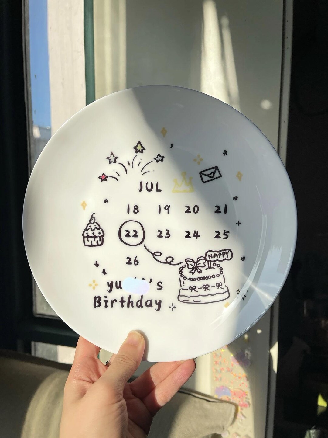 Custom Ceramic Plate | Personalized Birthday & Anniversary Gift, DIY ...