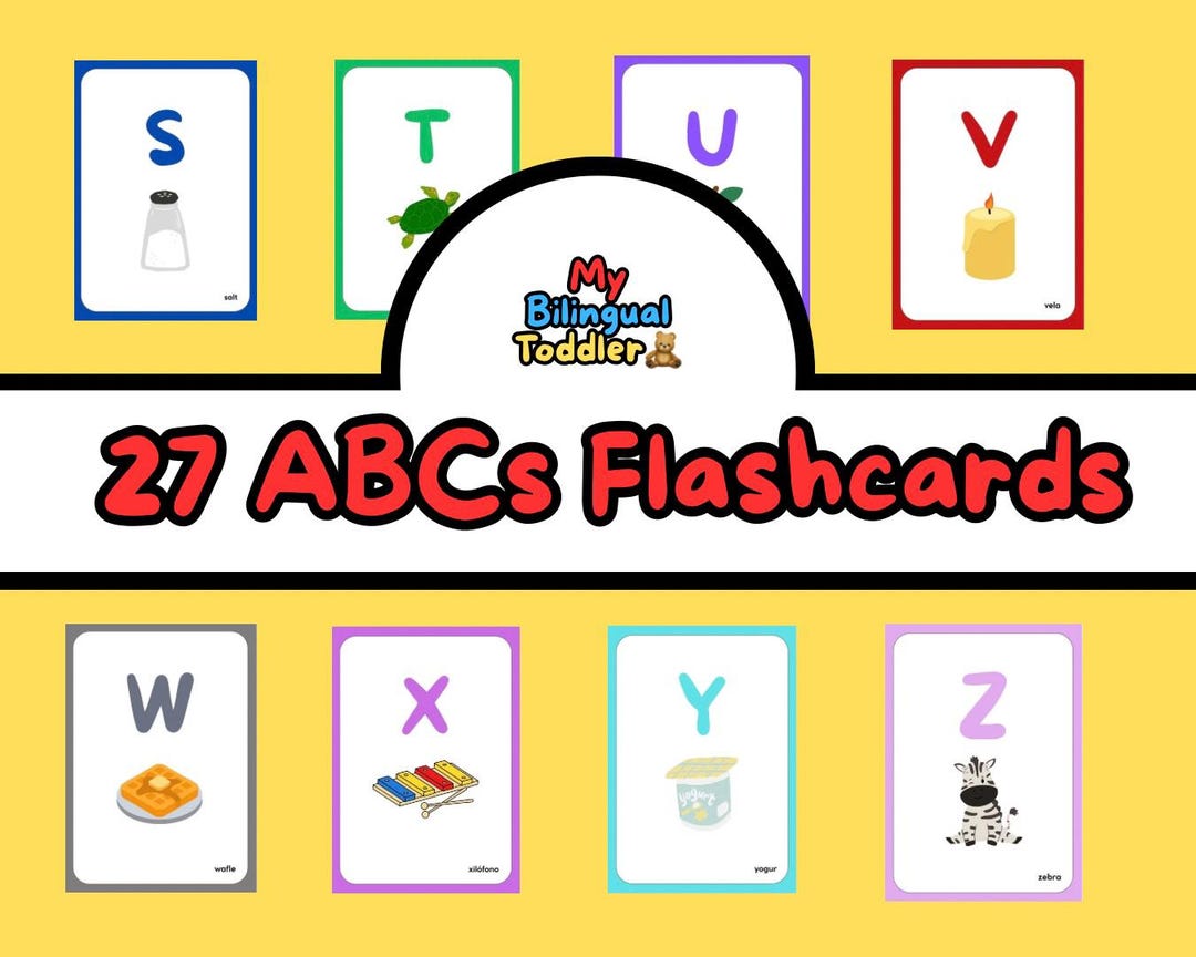 ALPHABET in Spanish | Spanish Flashcards for Toddlers | Learn Spanish ...