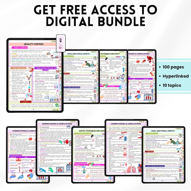 Phlebotomy Exam Prep Book | Physical Blood Draw Study Guide | Nursing ...