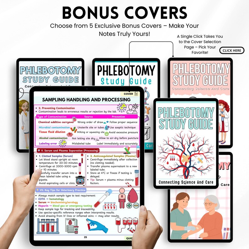 Phlebotomy Exam Prep Book | Physical Blood Draw Study Guide | Nursing ...