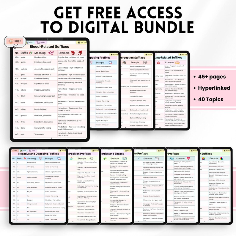 Medical Abbreviations Notes Bundle | Nursing School Study Guide, 600 ...