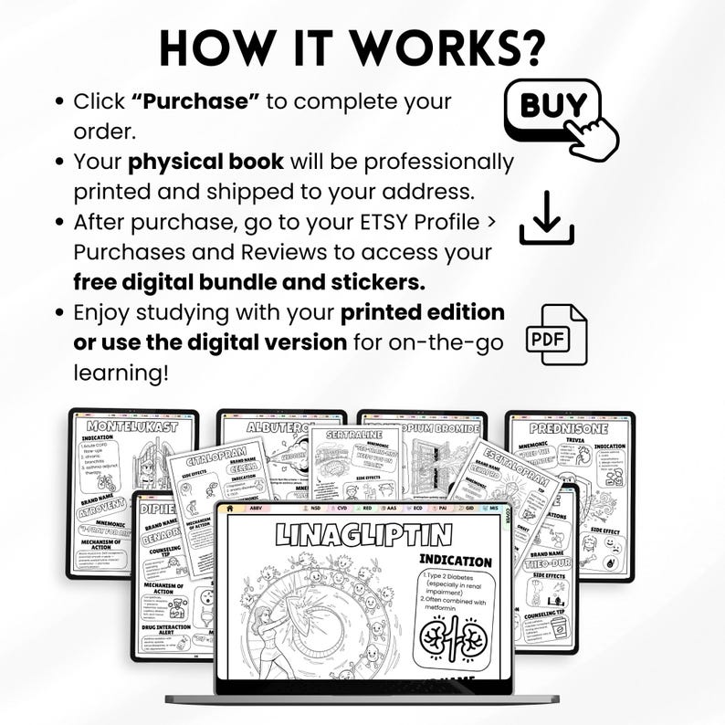 Nursing Pharmacology Physical Book | Drug Study Guide | 200 ...