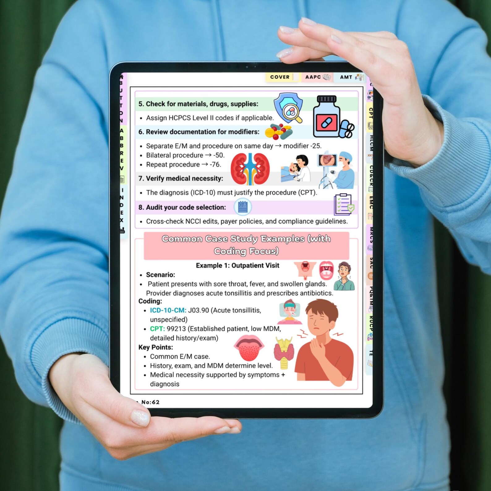 Medical Coding Study Guide Hyperlinked Bundle | ICD-10 & CPT Reference ...