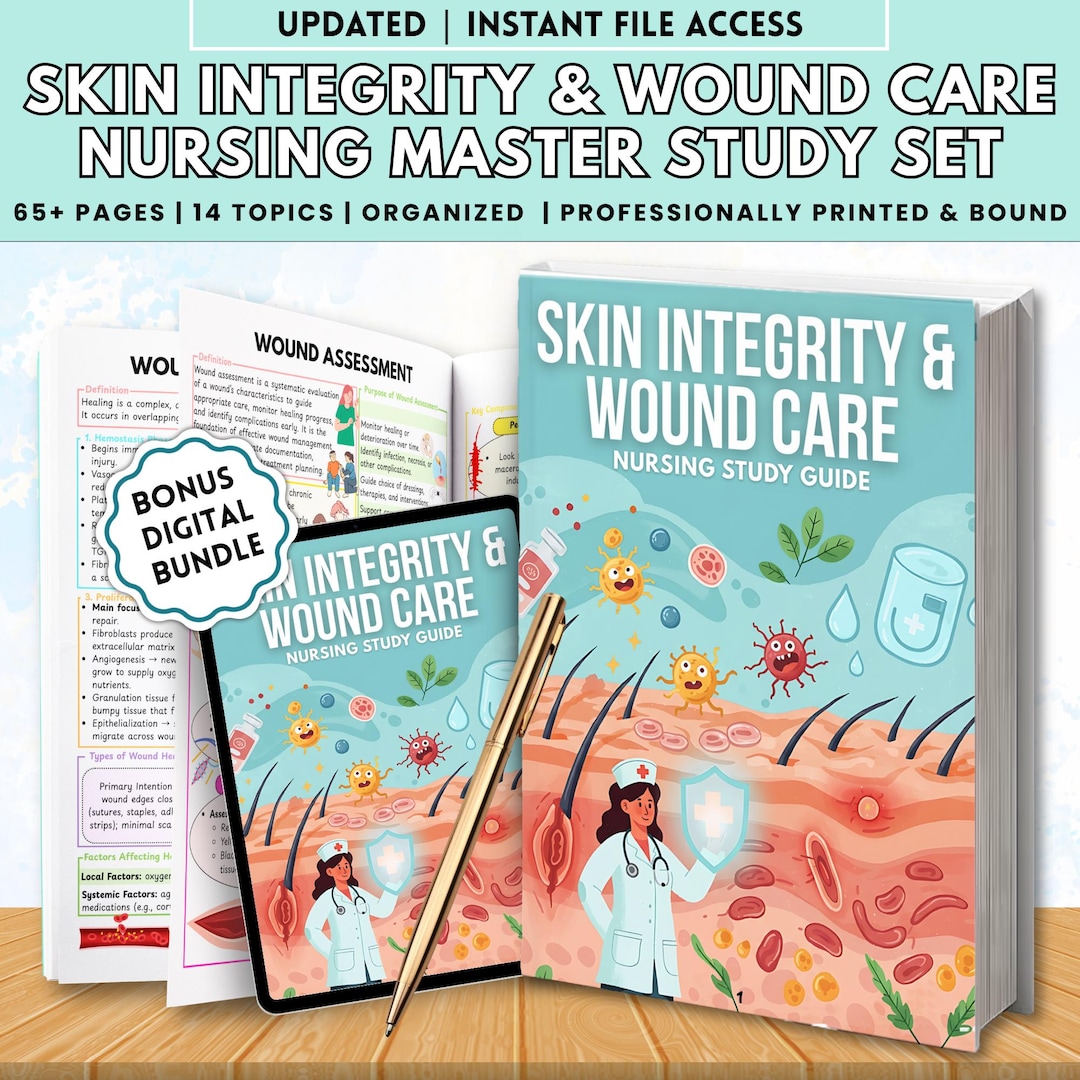 Wound Care Nursing (physical Book) | Skin Integrity & Wound Healing ...