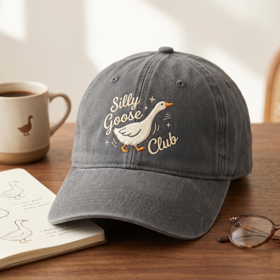 Custom Name Goose Lover Embroidered Cap Funny Farm Animal Hat ...