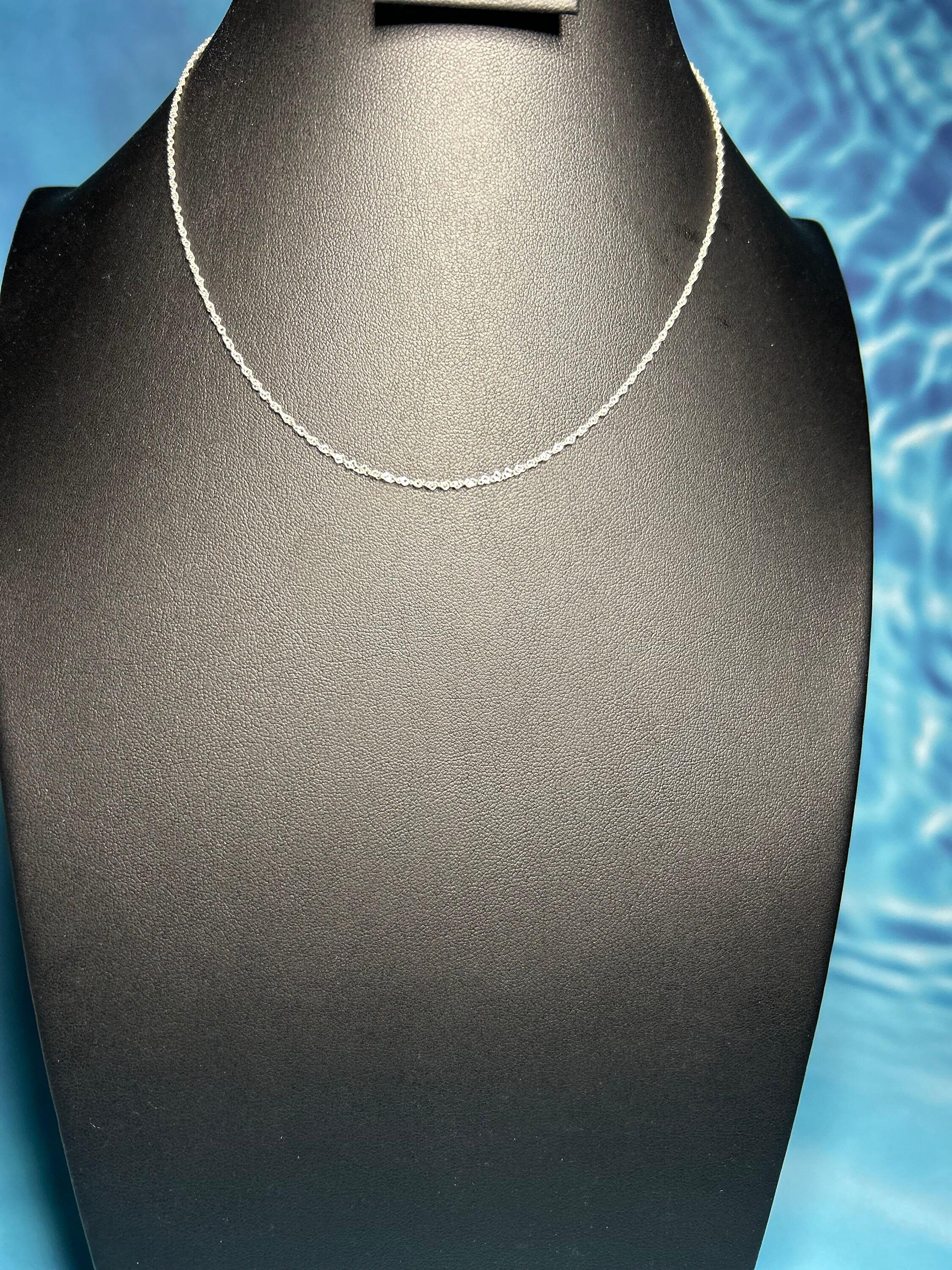 Handmade Thin Sterling Silver Chain Necklace: Jewelry From Mexico - Etsy