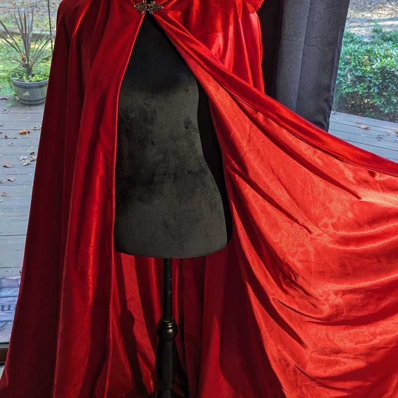 Red Hooded Cape - Etsy