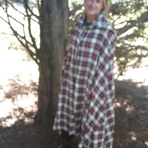 SCOTTISH Hood Cape Full Length TARTAN Stuart W/tie Collar, Wedding ...
