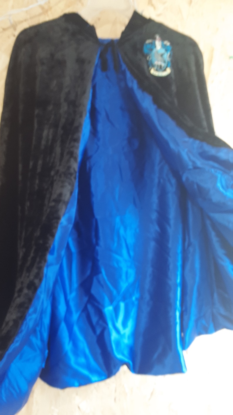 WIZARD Inspired Adult Blue House Color Cape Hooded COSPLAY | Etsy