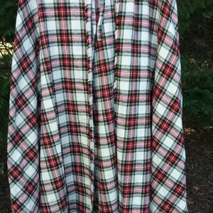 SCOTTISH Hood Cape Full Length TARTAN Stuart W/tie Collar, Wedding ...