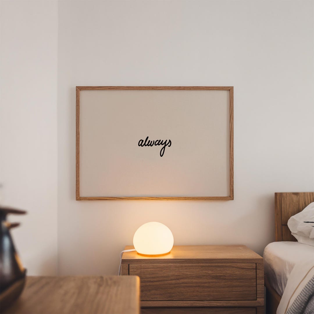 Always Handwritten Typography Horizontal Poster | Neutral Valentine ...