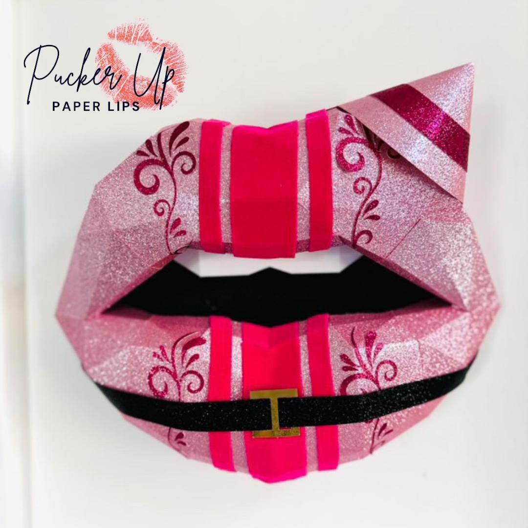 Holiday Paper Lips | Christmas Lover | Paper Lip Art for Home or Office ...