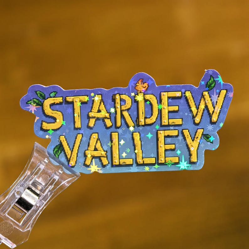 Stardew Valley Holographic Sticker Pack Logo Junimo Stardrop Chicken ...