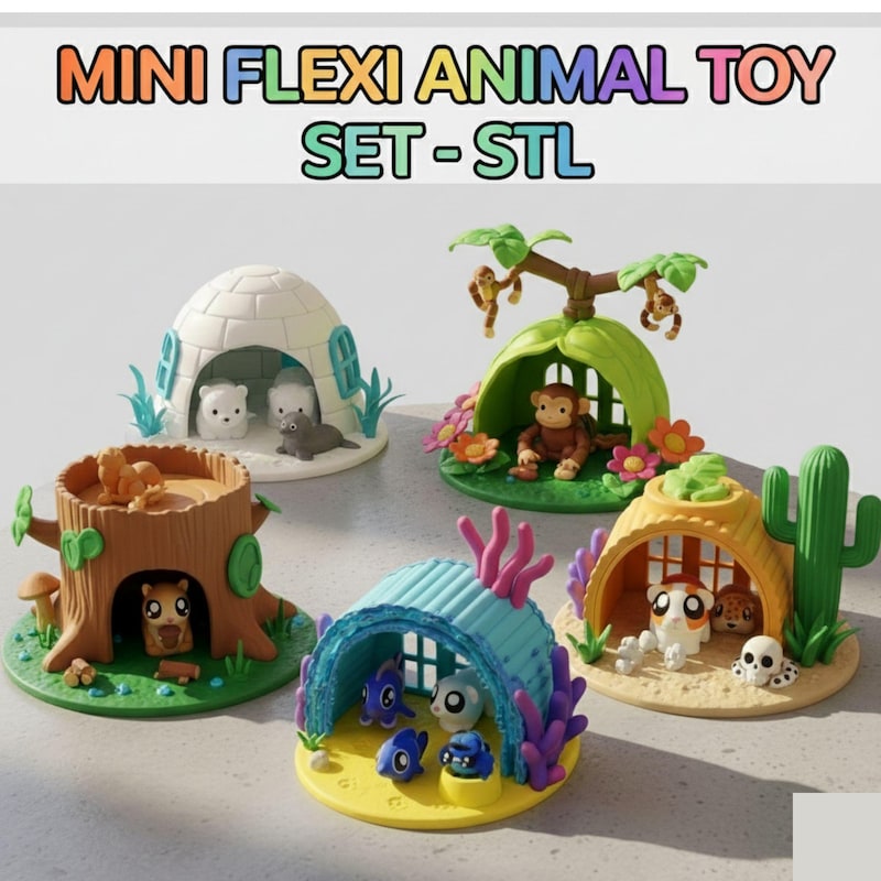 3d Print File Playset - Etsy