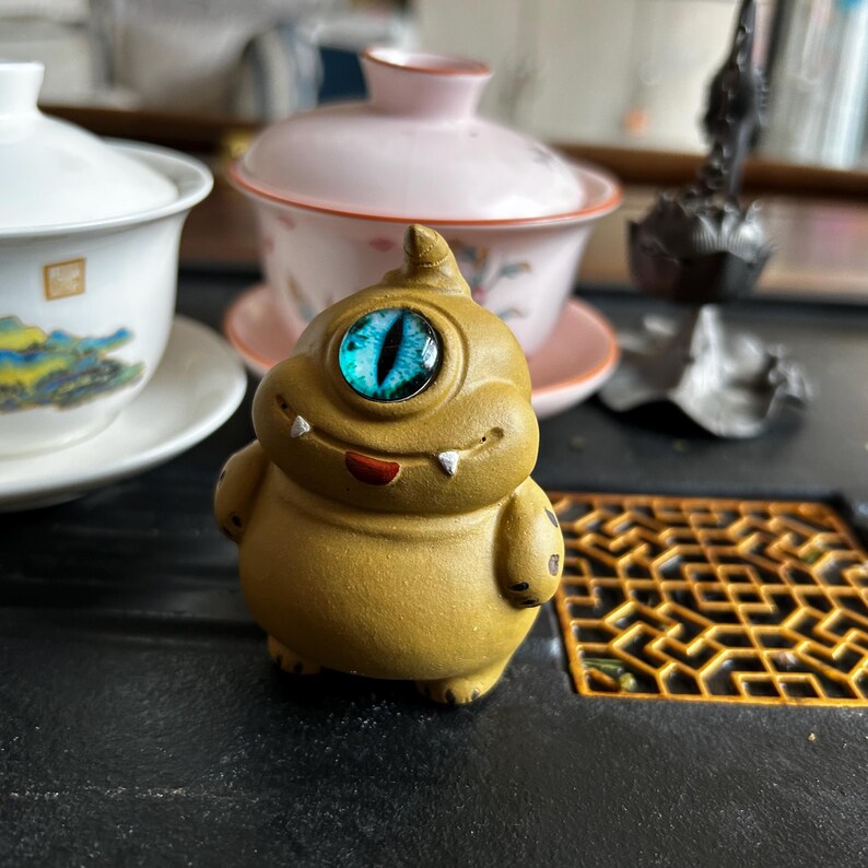 Handmade Zisha Cyclops Monster Tea Pet, Duan Gongfu Companion, Desk ...