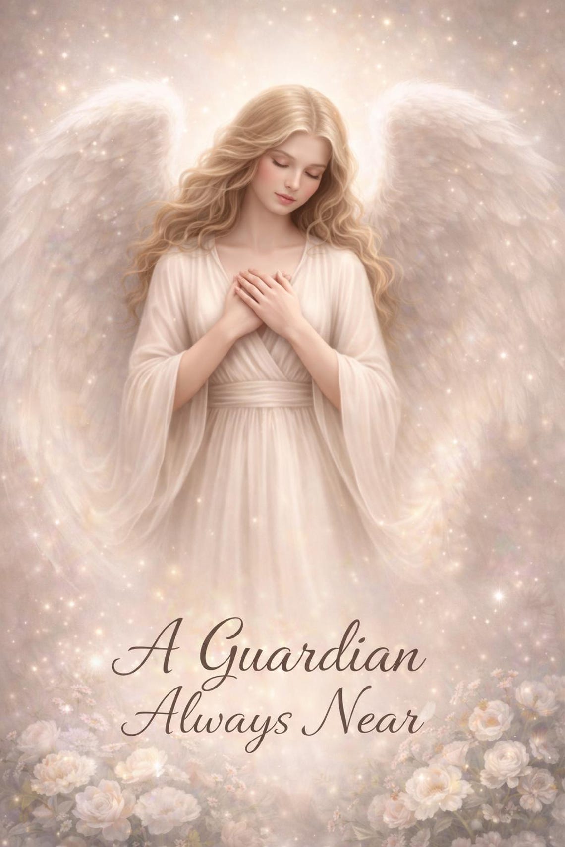 A Guardian Always Near / Angel Wall Art / Comforting Guardian Angel ...