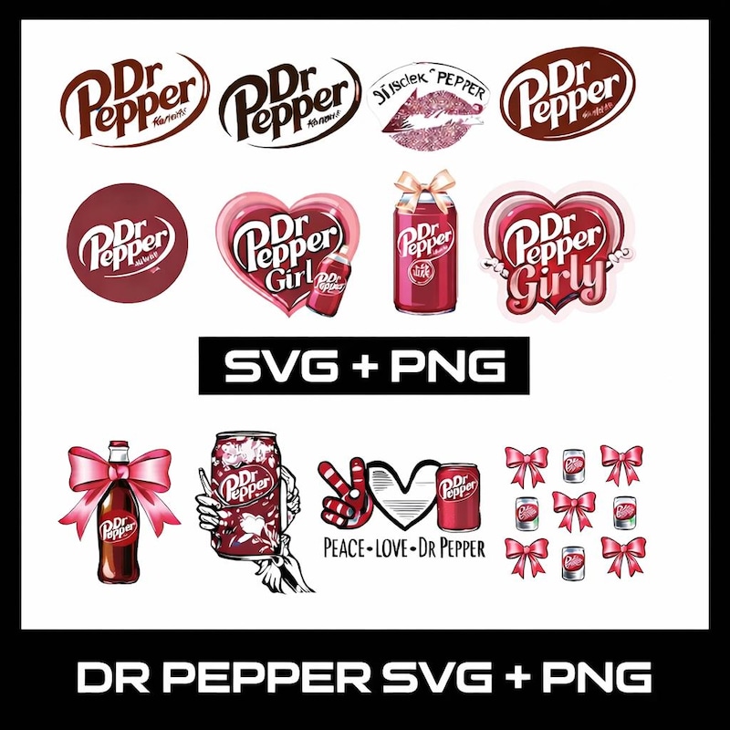 Diet Dr. Pepper Bow - Etsy