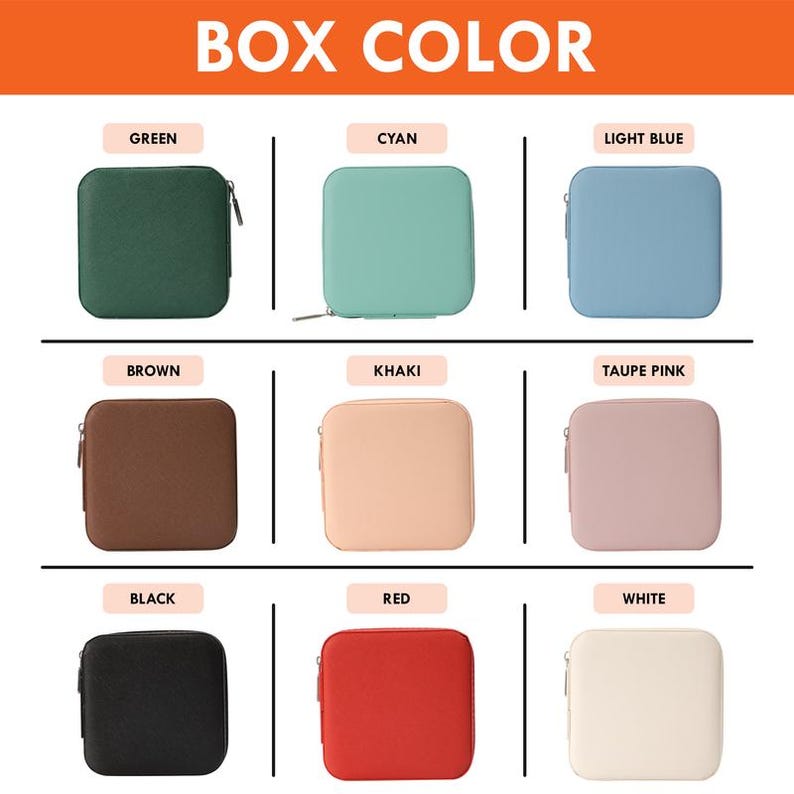 Personalized Floral Jewelry Box With Name, Custom Beige Travel Case for ...