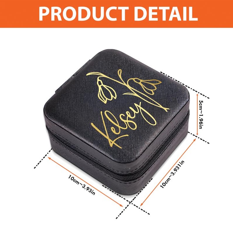 A Jewelry Box With a Cute Floral Pattern, a Convenient Leather Jewelry ...