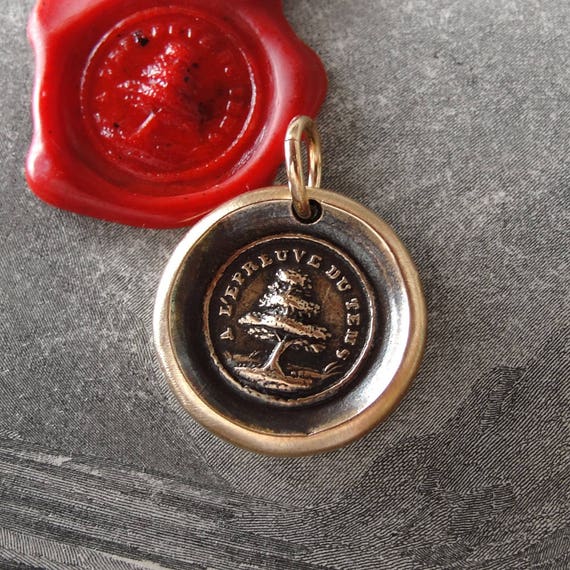 Tree Wax Seal Charm Steadfast Antique Wax Seal Jewelry - Etsy