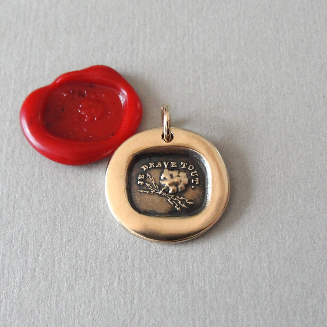 I Defy - Wax Seal Charm Zeus Thunderbolt Antique Wax Seal Jewelry ...