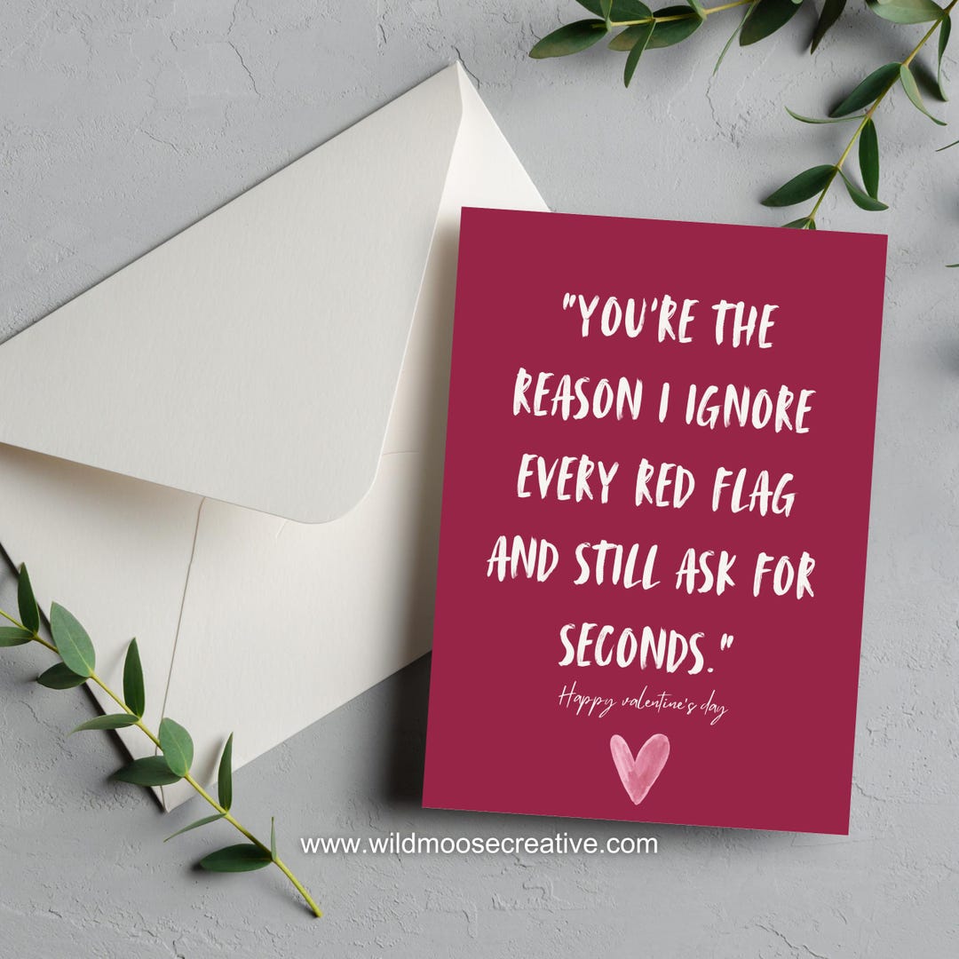 Funny Inappropriate Valentine Card Printable | Adult Humor Valentine ...