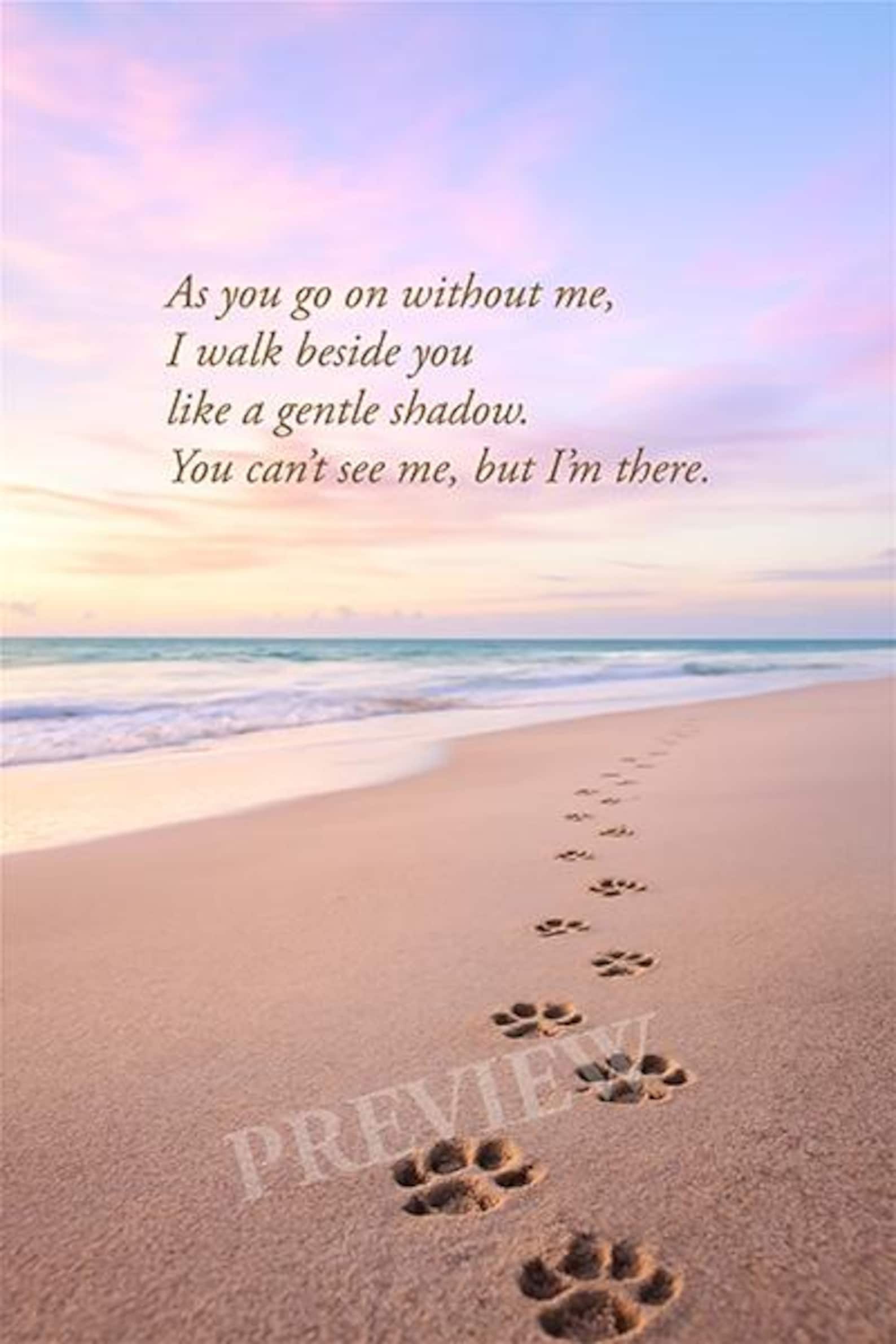 Printable Pet Loss Sympathy Cards, Set of 5 Dog Memorial Cards, Instant ...