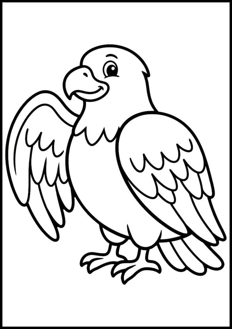 Majestic Eagles Coloring Book | Bold Nature Pages for Kids Adults ...