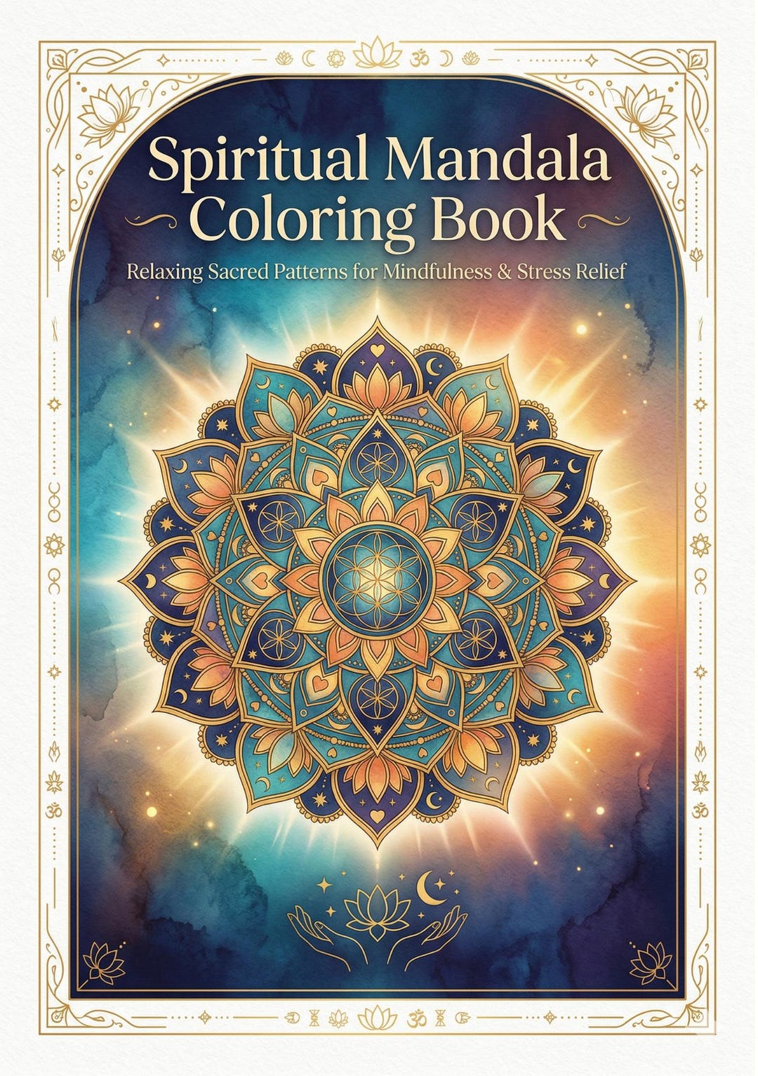 Mandala Coloring Pages | 30 Botanical Circle Designs | Adult Relaxation ...