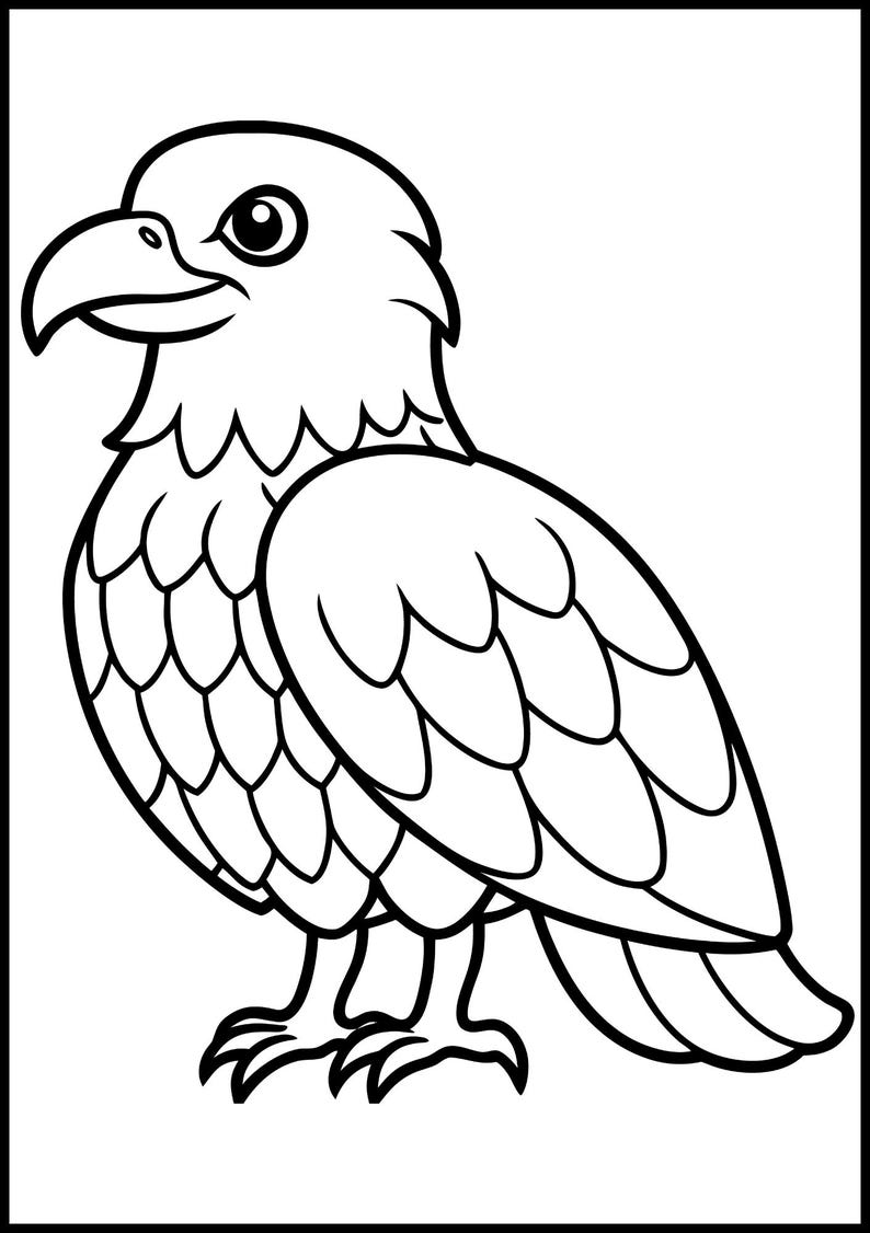 Majestic Eagles Coloring Book | Bold Nature Pages for Kids Adults ...