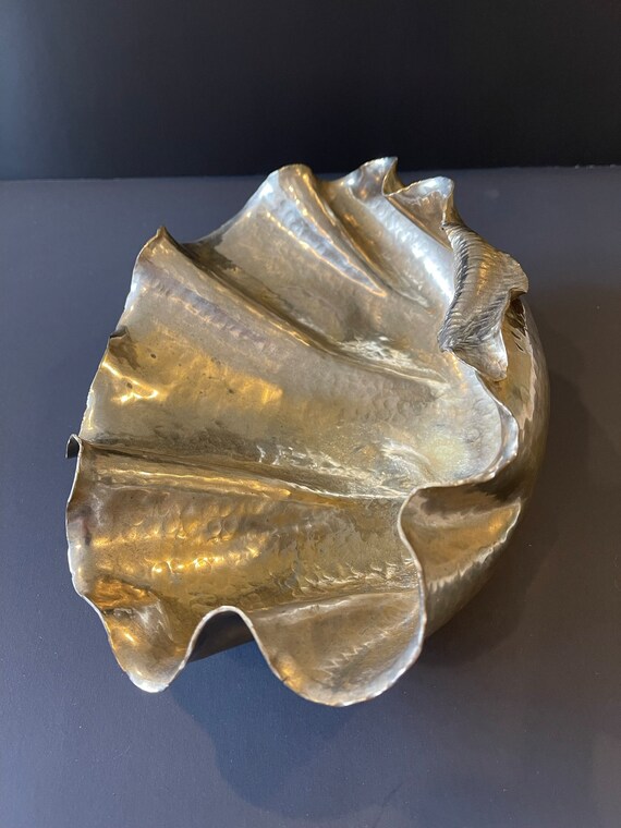 Vintage Hand Forged Aluminum Sea Shell/sea Shell | Etsy